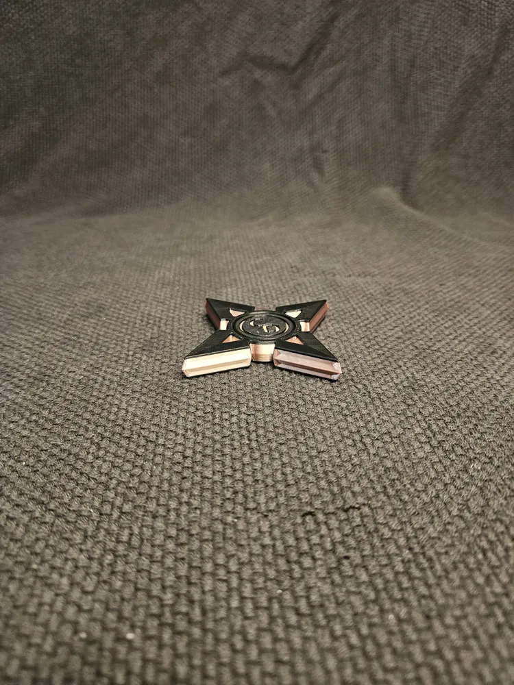 quad force shuriken fidget spinner by Caziuz Designs MakerWorld ...