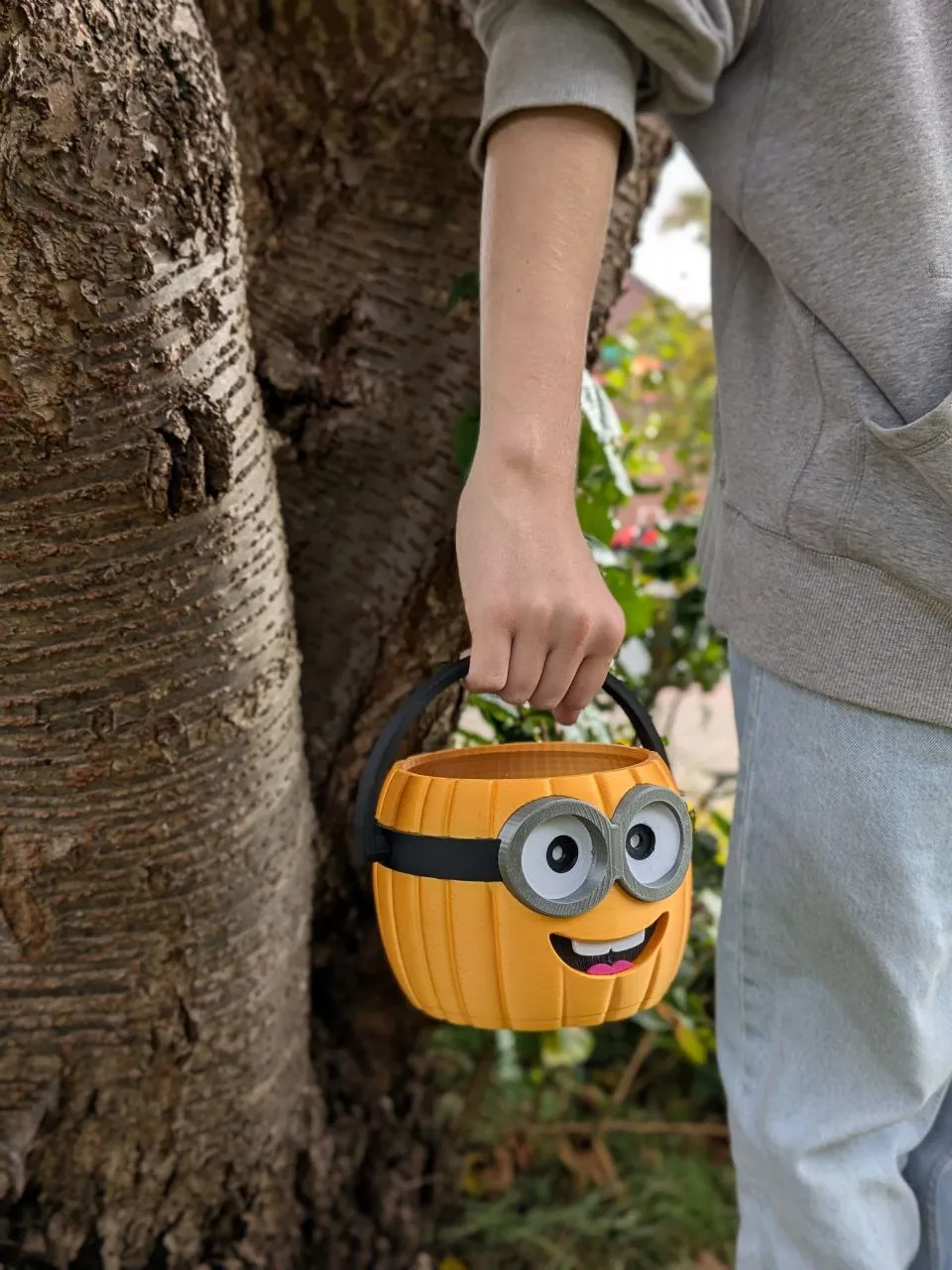 Seau à bonbons d'Halloween mignon (style Citrouille Minion) par ...