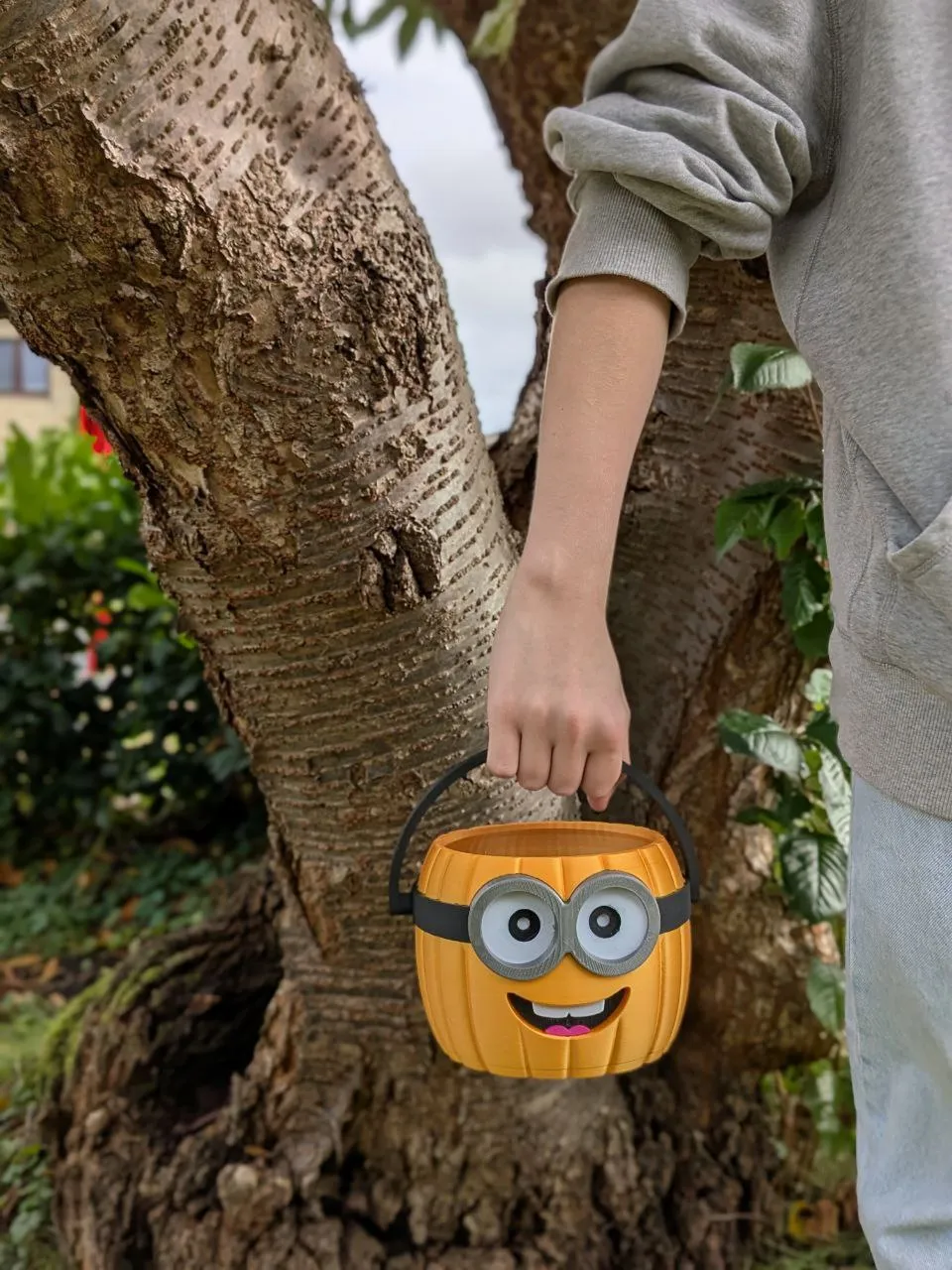 Seau à bonbons d'Halloween mignon (style Citrouille Minion) par ...