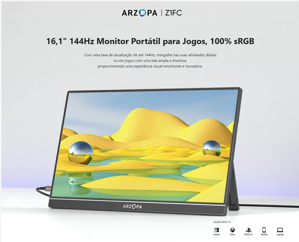 VESA Mount for Azorpa Z1FC Portable Monitor by Scotti MakerWorld ...