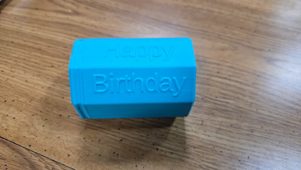 Happy Birthday Gift Tube Maze - Free 3D Print Model - MakerWorld