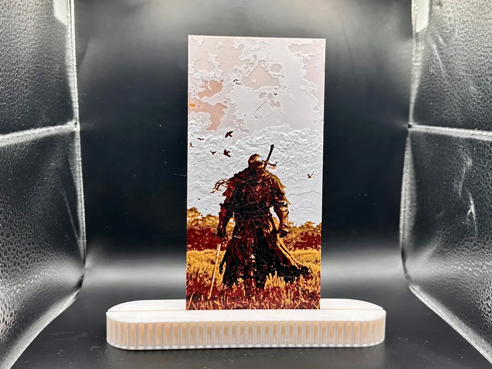 Knight DND Hueforge art painting - Free 3D Print Model - MakerWorld