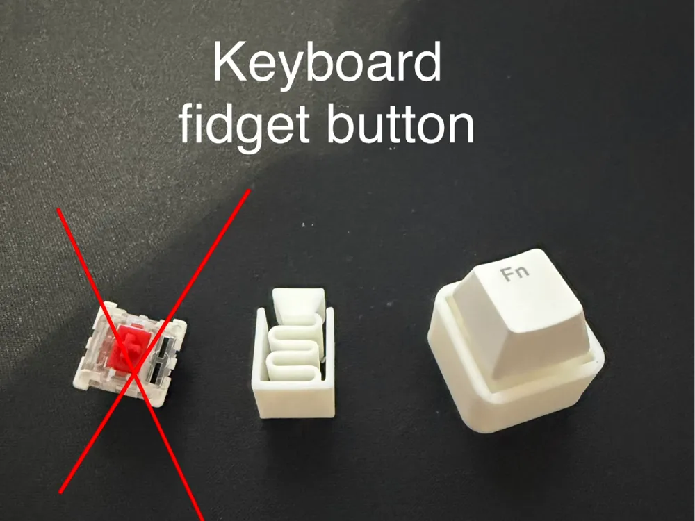 Keyboard Clicker Hard Button "Silent" - Free 3D Print Model - MakerWorld