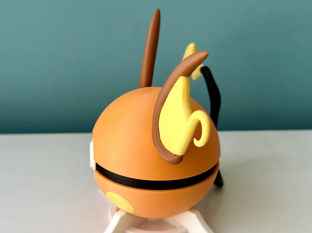 Raichu Ball - Pokemon - Pokeball Functional - Free 3D Print Model ...