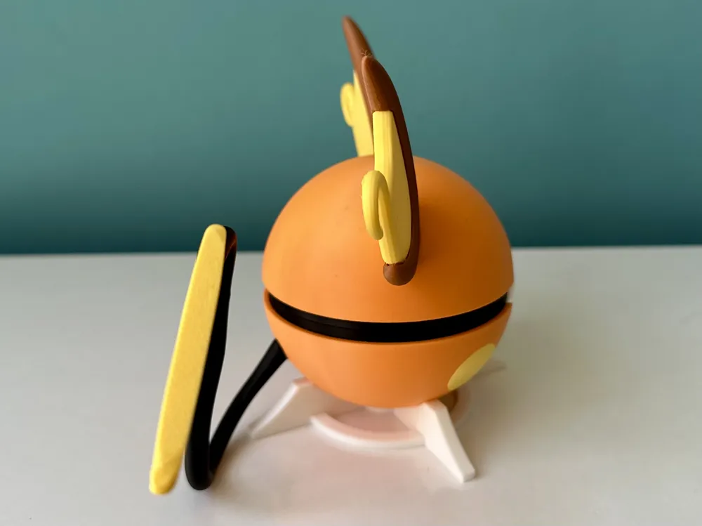 Raichu Ball - Pokemon - Pokeball Functional - Free 3D Print Model ...