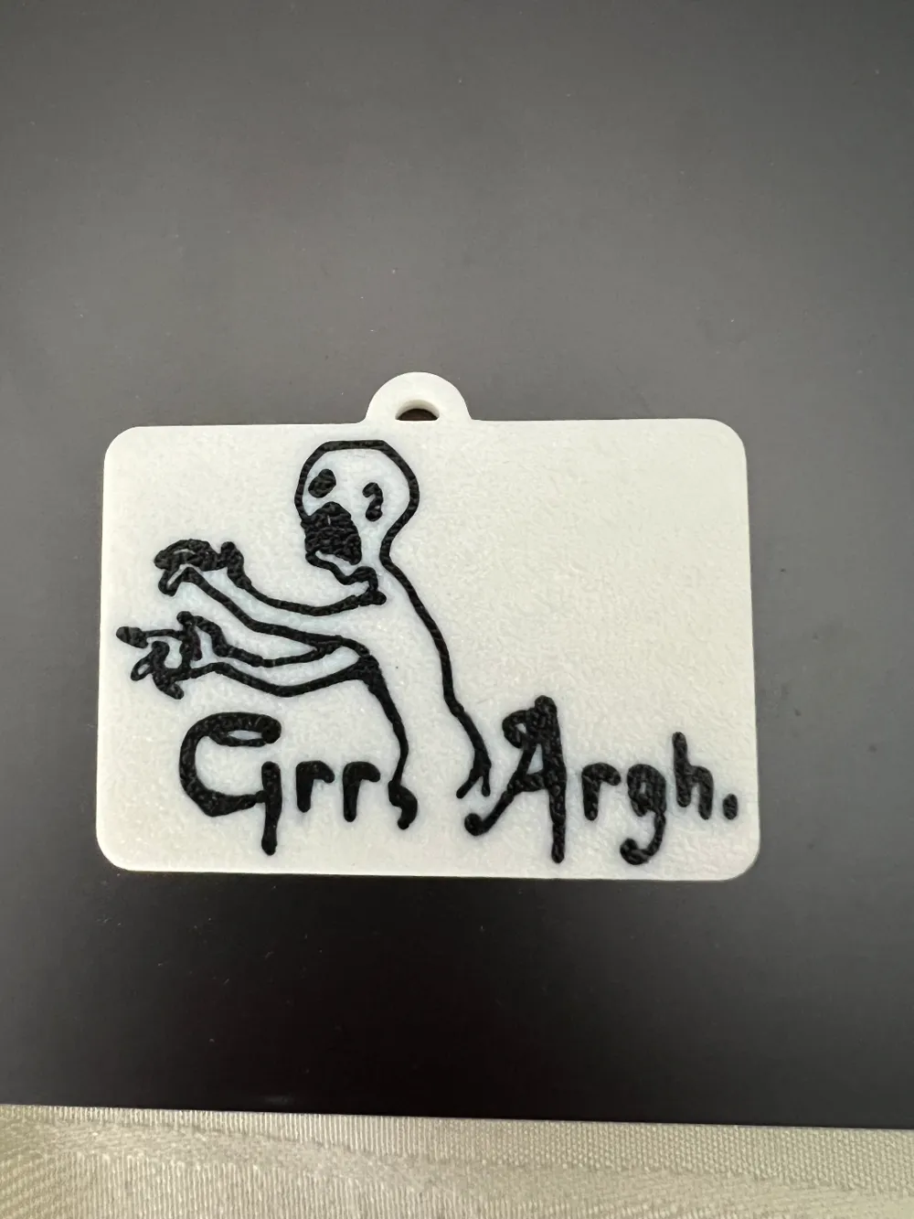 Grr Argh Keychain by user_782351002 - MakerWorld
