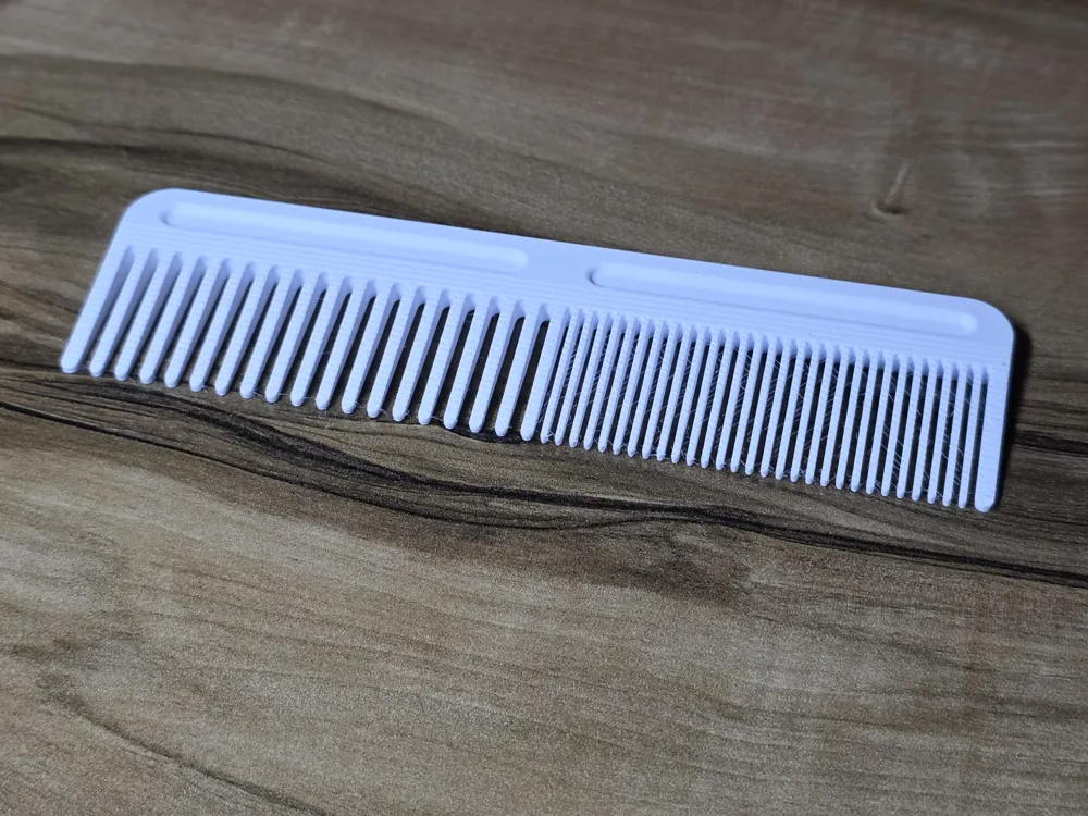 Peine de Barbero de Doble Diente | Peine de Pelo Imprimible - Modelo de ...