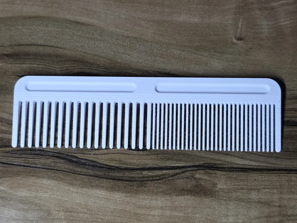 Peine de Barbero de Doble Diente | Peine de Pelo Imprimible - Modelo de ...