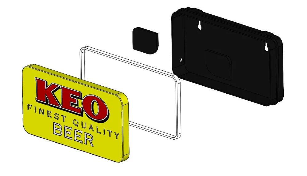 KEO Beer Sign / Lightbox by C3DAxis - MakerWorld