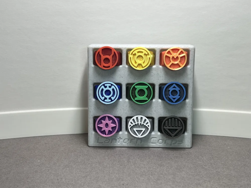 Lantern Corps - Power Rings - Free 3D Print Model - MakerWorld