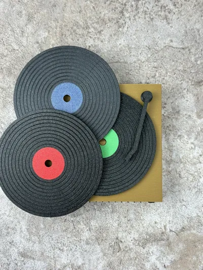 Vinyl Record Coaster + Display Set by zoroseerus - MakerWorld