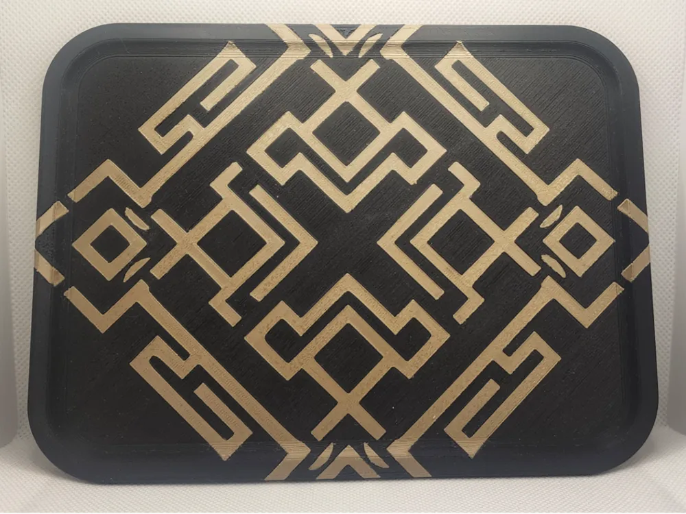 Tray with Fancy Pattern - Free 3D Print Model - MakerWorld