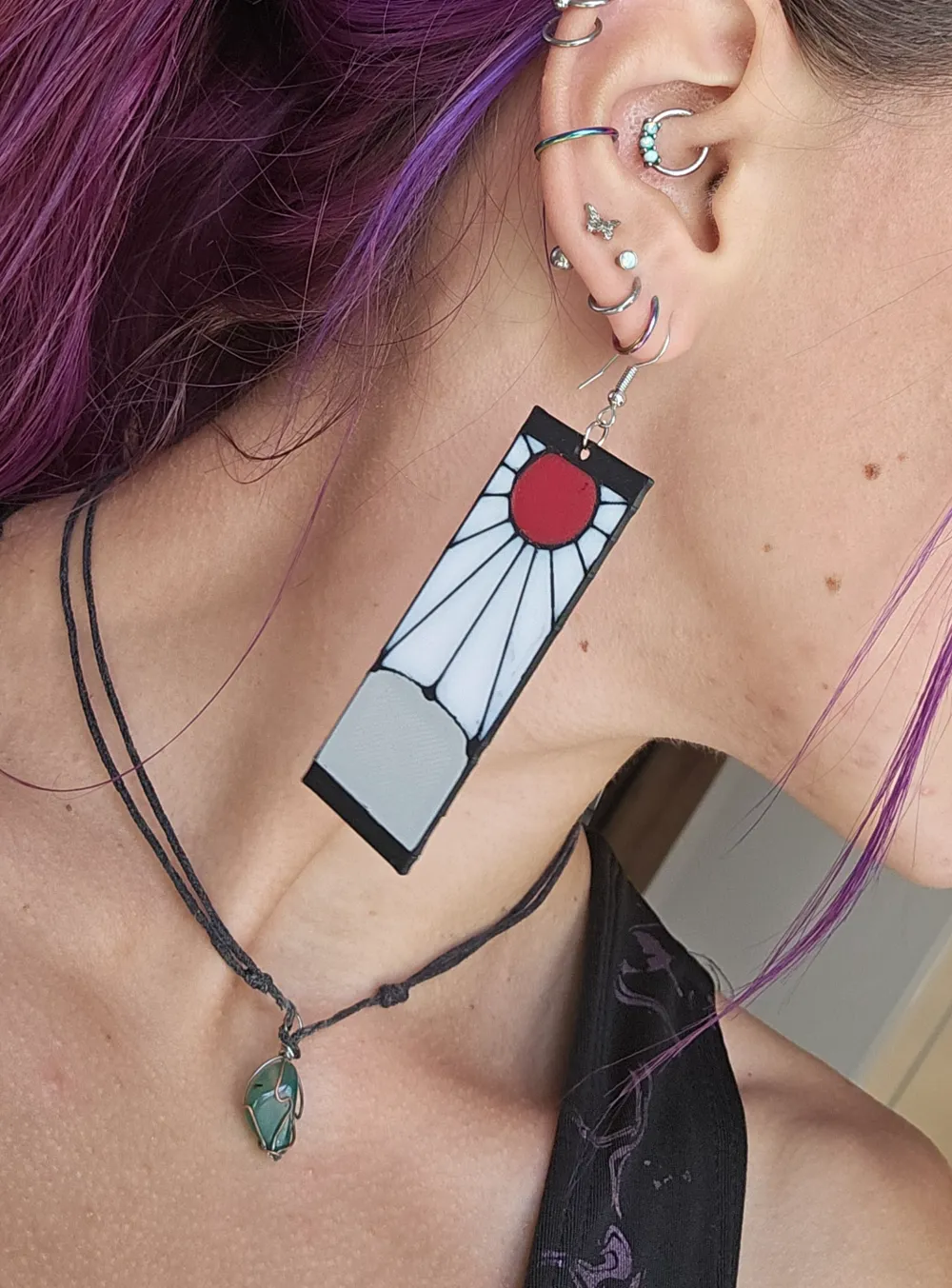 Demon Slayer Tanjiro - Earrings by C3D - MakerWorld