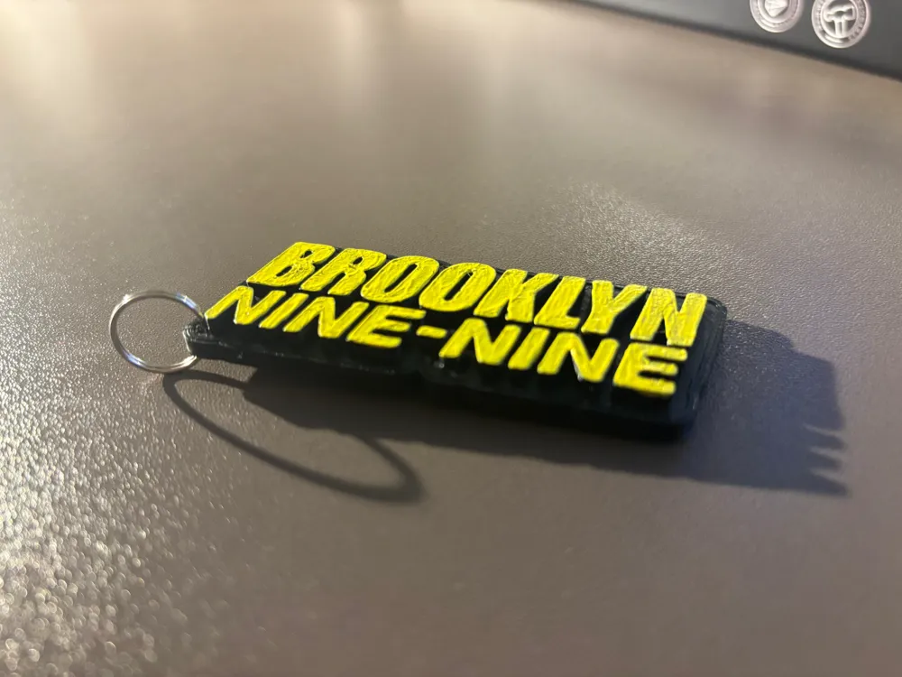 Brooklyn 99 Logo Keychain Remixed by Ron 232 - MakerWorld