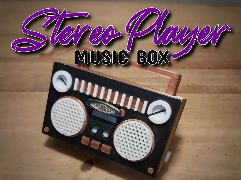 STEREO PLAYER Music Box by Ritz MakerWorld: Download Free 3D Models