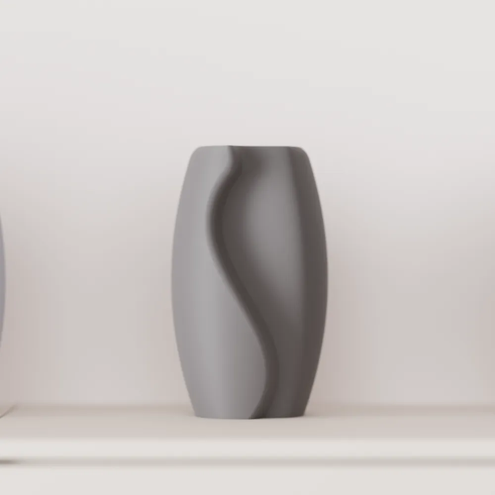 Elegant Wave Vase. Easy print. - Free 3D Print Model - MakerWorld