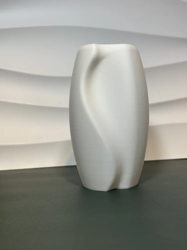 Elegant Wave Vase. Easy print. - Free 3D Print Model - MakerWorld