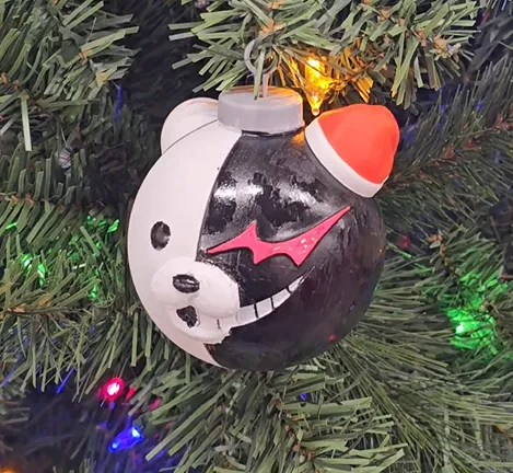 Monokuma Christmas Ornament by InterlopersInventory - MakerWorld