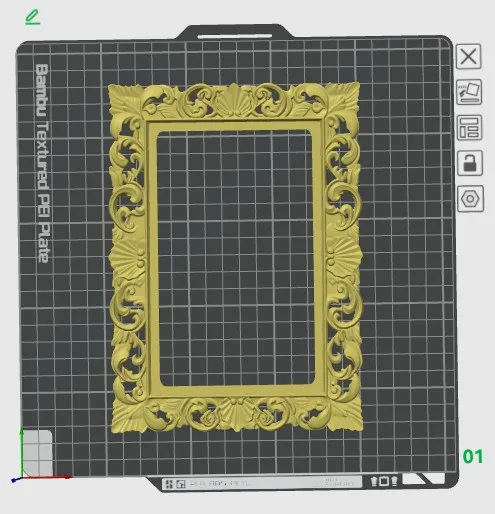Baroque frame - Free 3D Print Model - MakerWorld