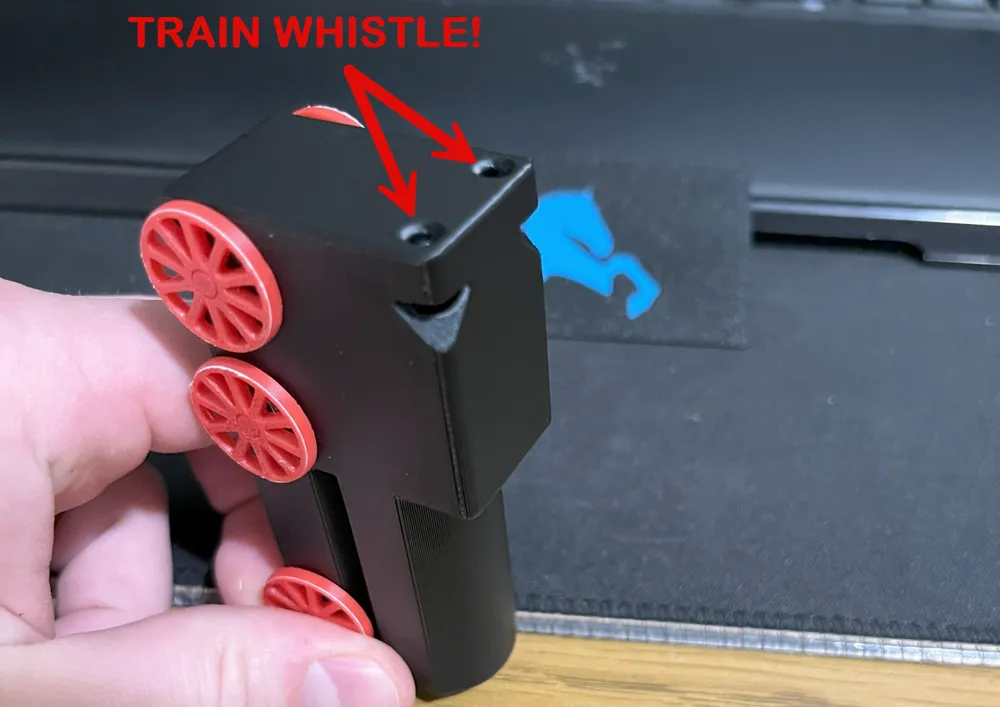 Fidget Train Engine Toy with Whistle - Free 3D Print Model - MakerWorld