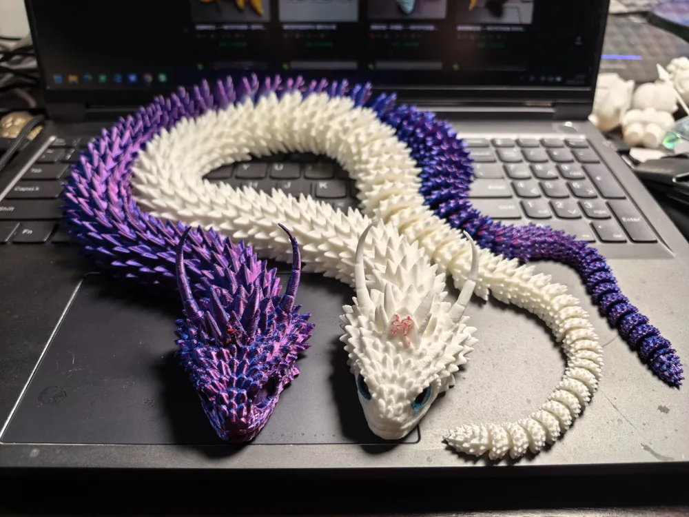 Rune Serpent - Print-in-Place Articulated Version - Year of the Snake ...