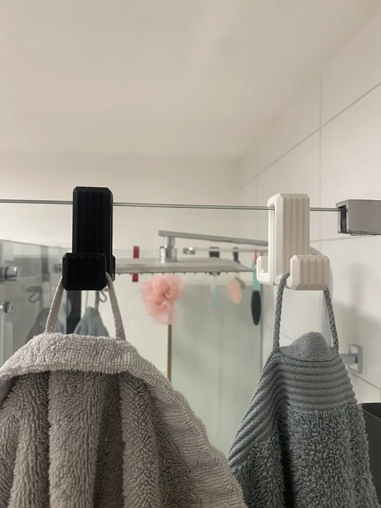 Glass Hook Shower Hook - Free 3D Print Model - MakerWorld
