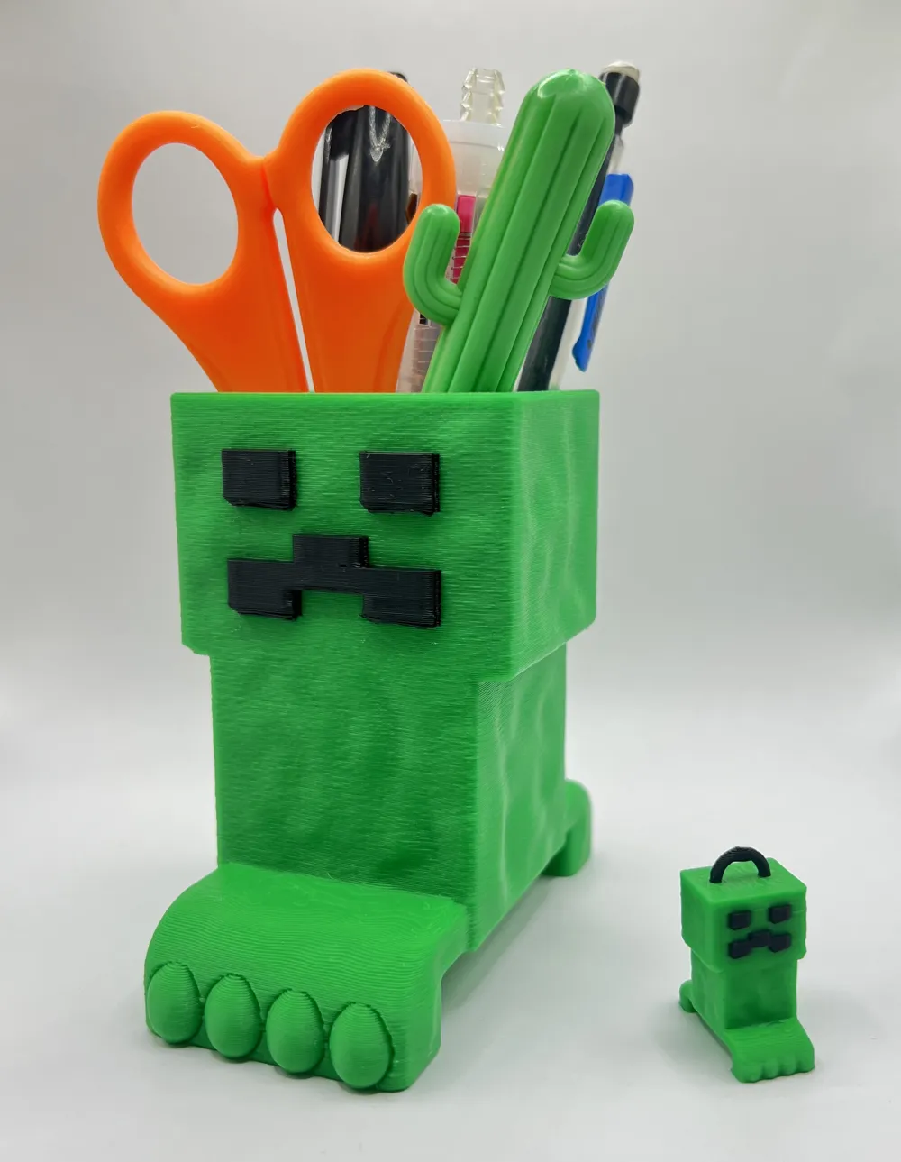 Minecraft Creeper Utensil Holder by FlmanCreatesMakerWorld: Download ...