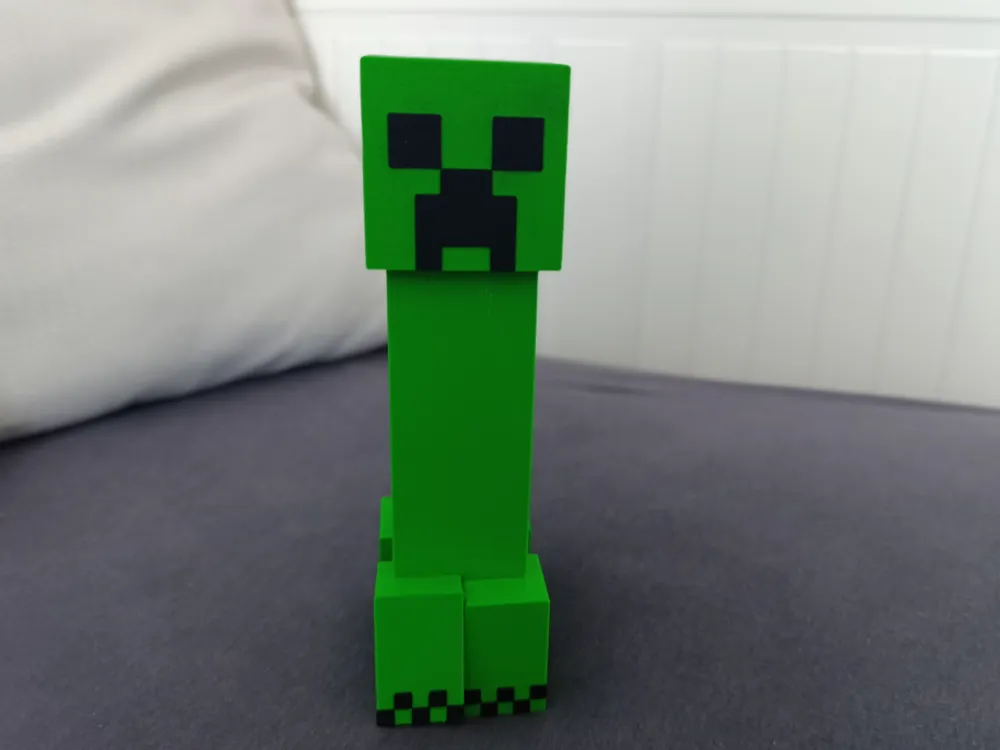 Minecraft Creeper Figure – 2 Color PLA Print - Free 3D Print Model ...