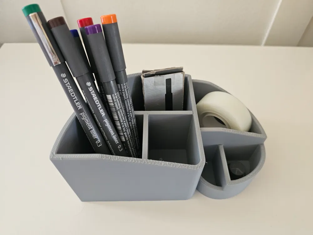 Fibonacci Spiral Desktop Organizer by Ellipse - MakerWorld