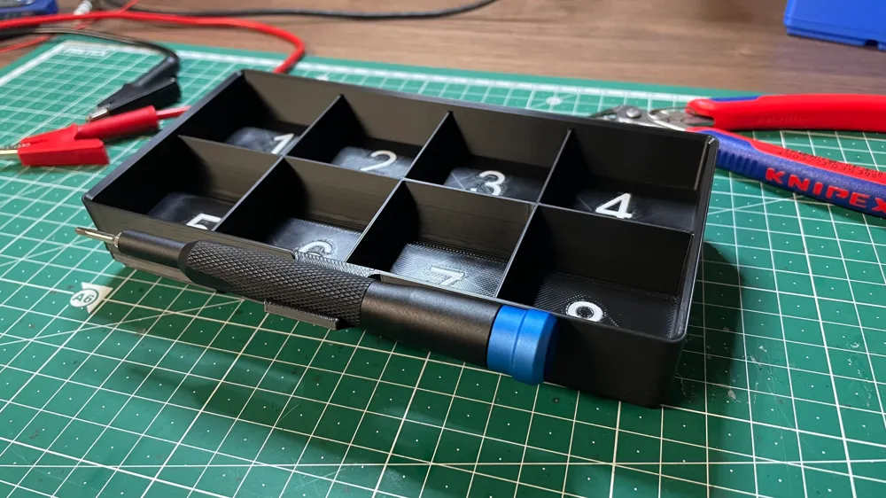 Gridfinity Small Parts Tray (multiple versions) by Exabyde - MakerWorld
