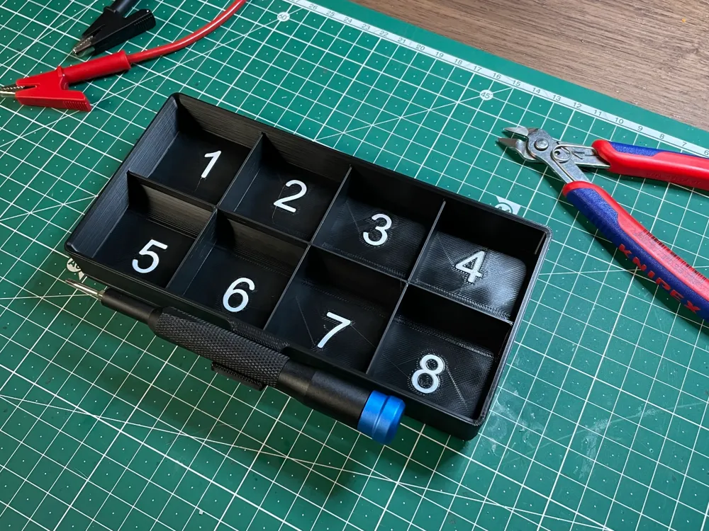 Gridfinity Small Parts Tray (multiple versions) by Exabyde - MakerWorld