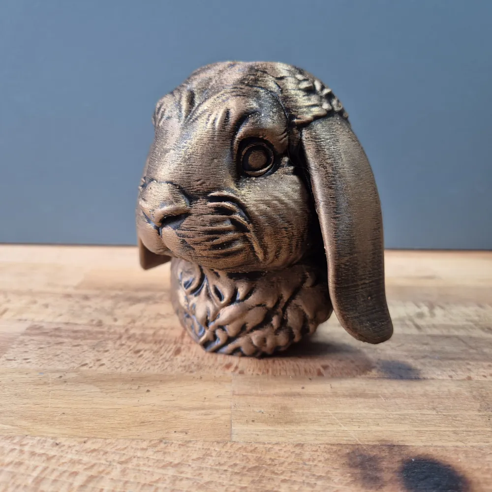 Lop Rabbit Bust Model by Mr.Jay MakerWorld: Download Free 3D Models