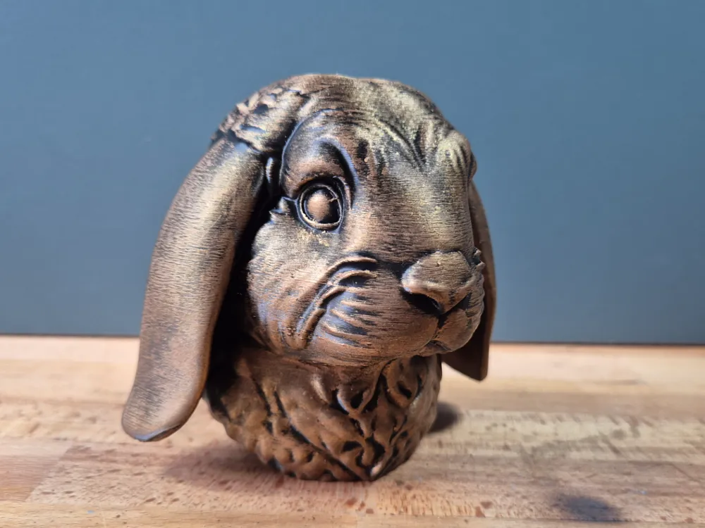 Lop Rabbit Bust Model by Mr.Jay MakerWorld: Download Free 3D Models