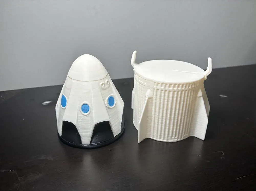 SpaceX Dragon 2: Autonomous Spacecraft Replica - Free 3D Print Model ...