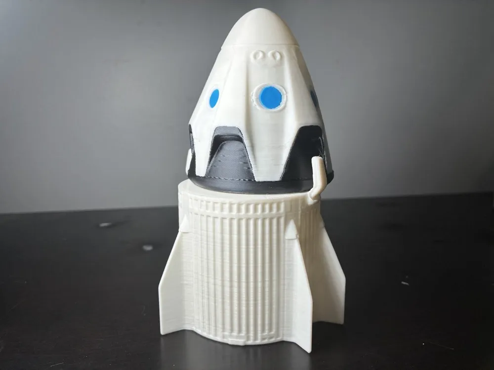 SpaceX Dragon 2: Autonomous Spacecraft Replica - Free 3D Print Model ...