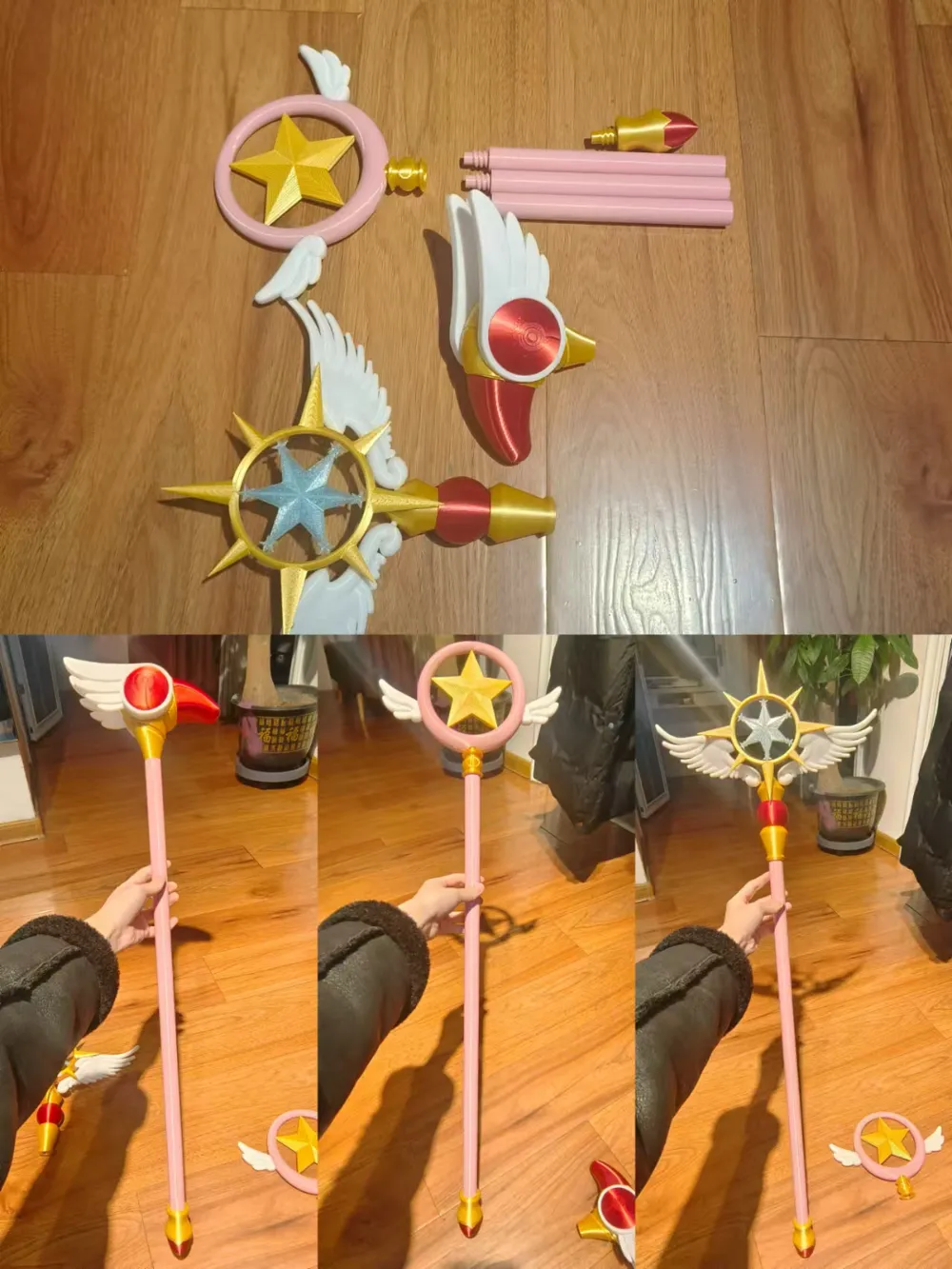 Cardcaptor Sakura Three-in-one Wand Remixed by 画清池夏 - MakerWorld