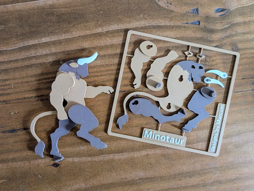 Minotaur - Mythical Kit Card by designs.by.Marcum - MakerWorld