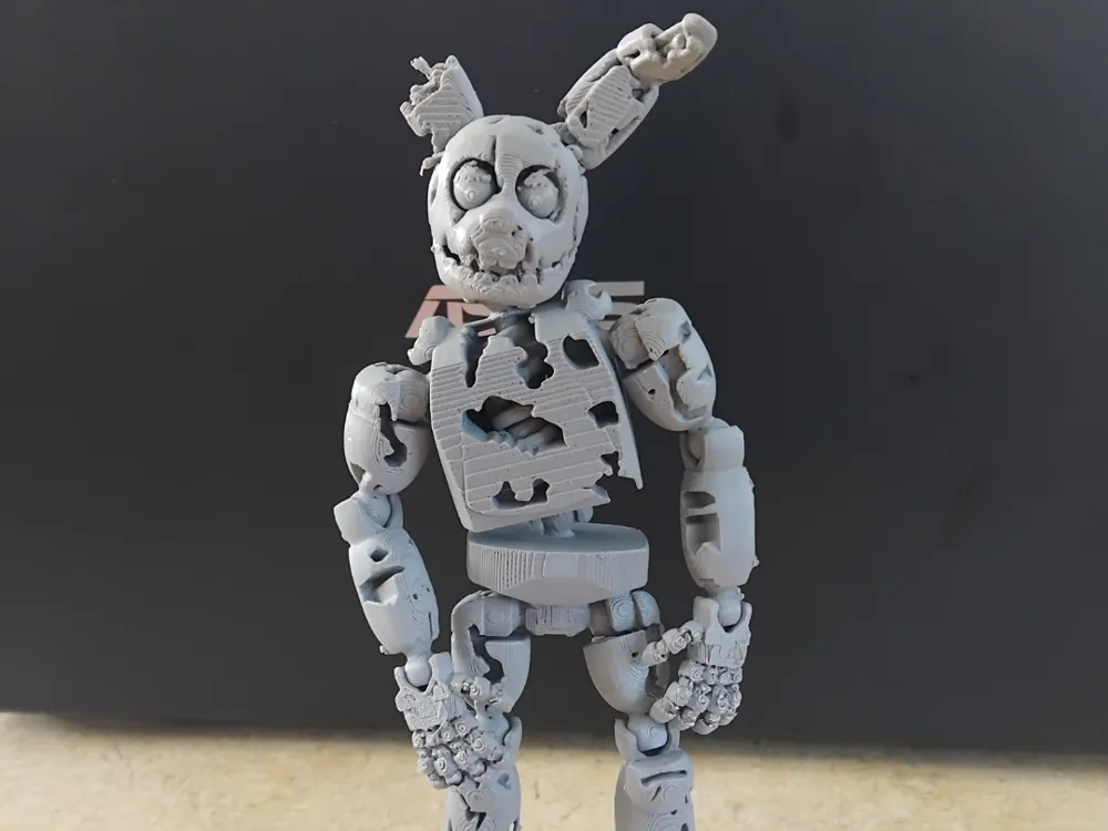 SpringTrap action figure - Free 3D Print Model - MakerWorld