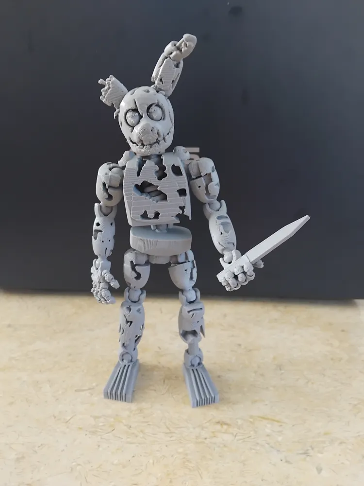 SpringTrap action figure - Free 3D Print Model - MakerWorld
