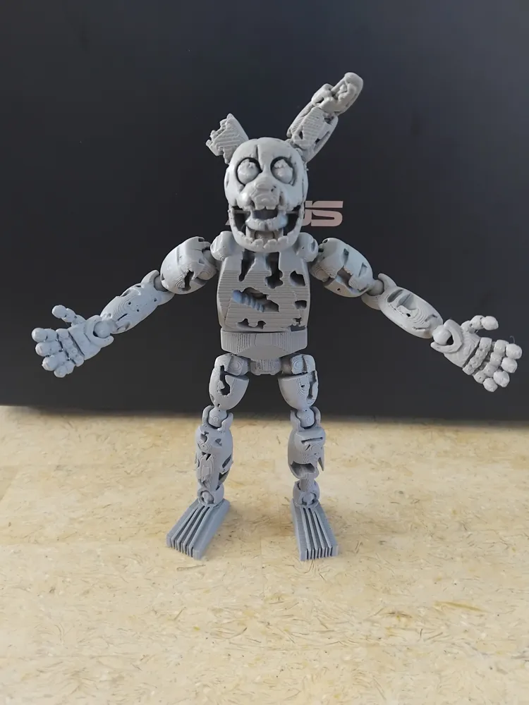 SpringTrap action figure - Free 3D Print Model - MakerWorld
