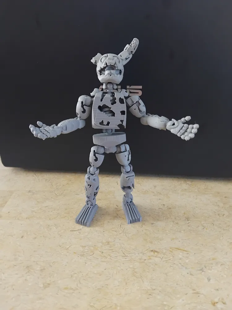 SpringTrap action figure - Free 3D Print Model - MakerWorld