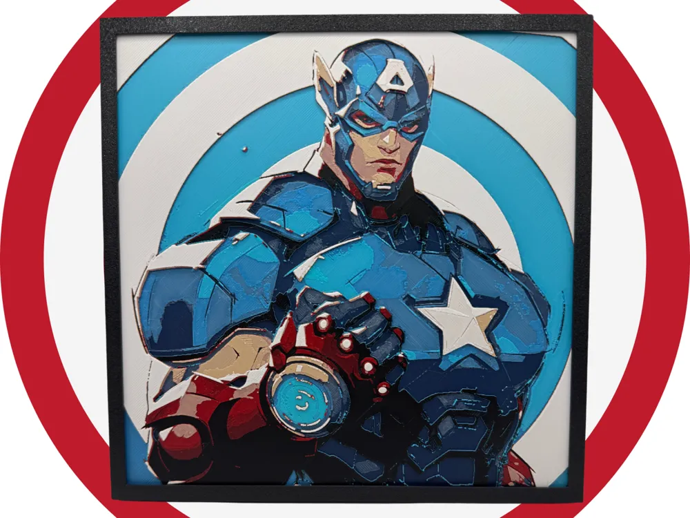 Captain America - Marvel Rivals by Canadian Gamer MakerWorld: Download ...