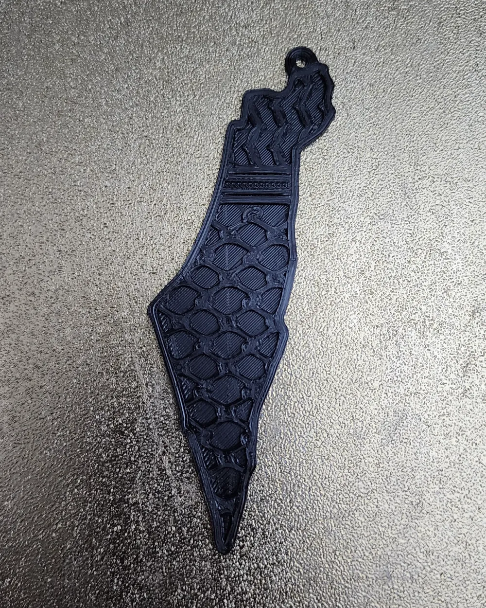 Palestine kufiya Flag / Map Keychain by Moe Stone - MakerWorld