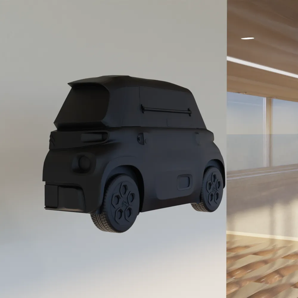 Citroen Ami Wall Art - Side View - Free 3D Print Model - MakerWorld