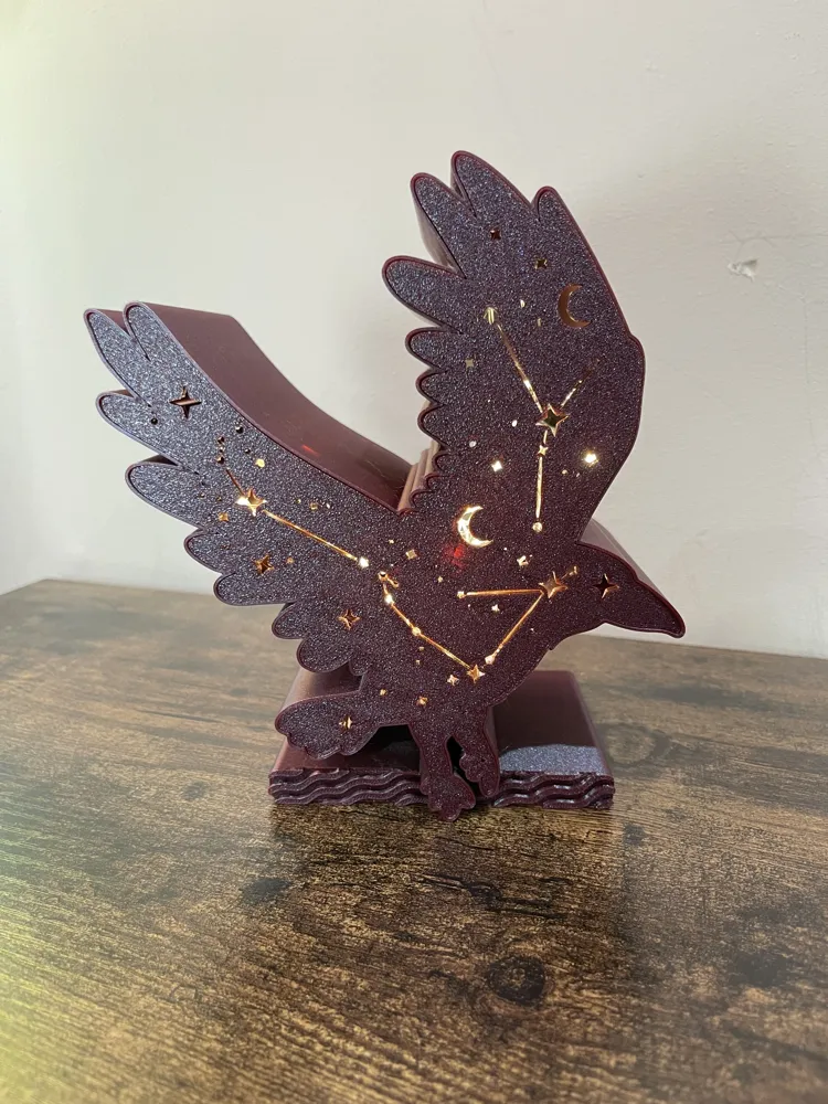 Cosmic Crow – Light-Up Constellation Shelf Display - Free 3D Print ...