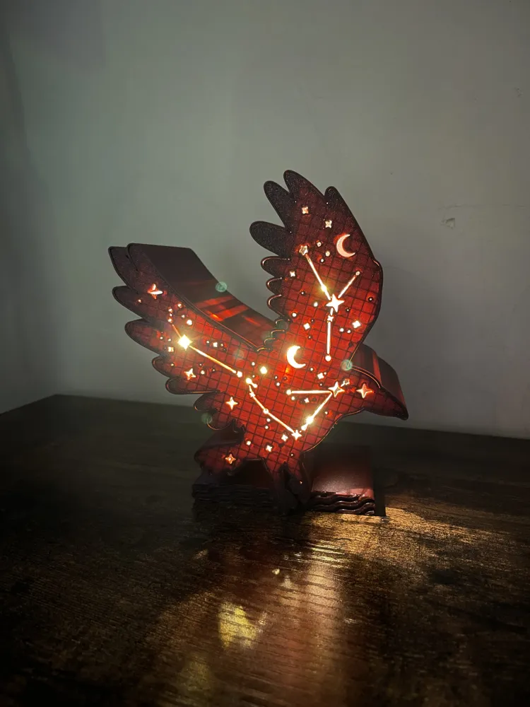Cosmic Crow – Light-Up Constellation Shelf Display by Pages ...