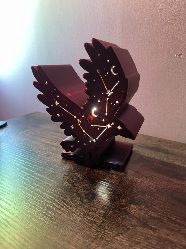 Cosmic Crow – Light-Up Constellation Shelf Display by Pages ...