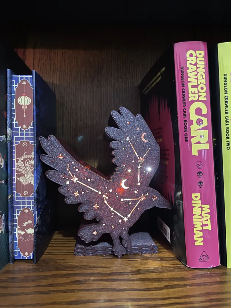 Cosmic Crow – Light-Up Constellation Shelf Display by Pages ...