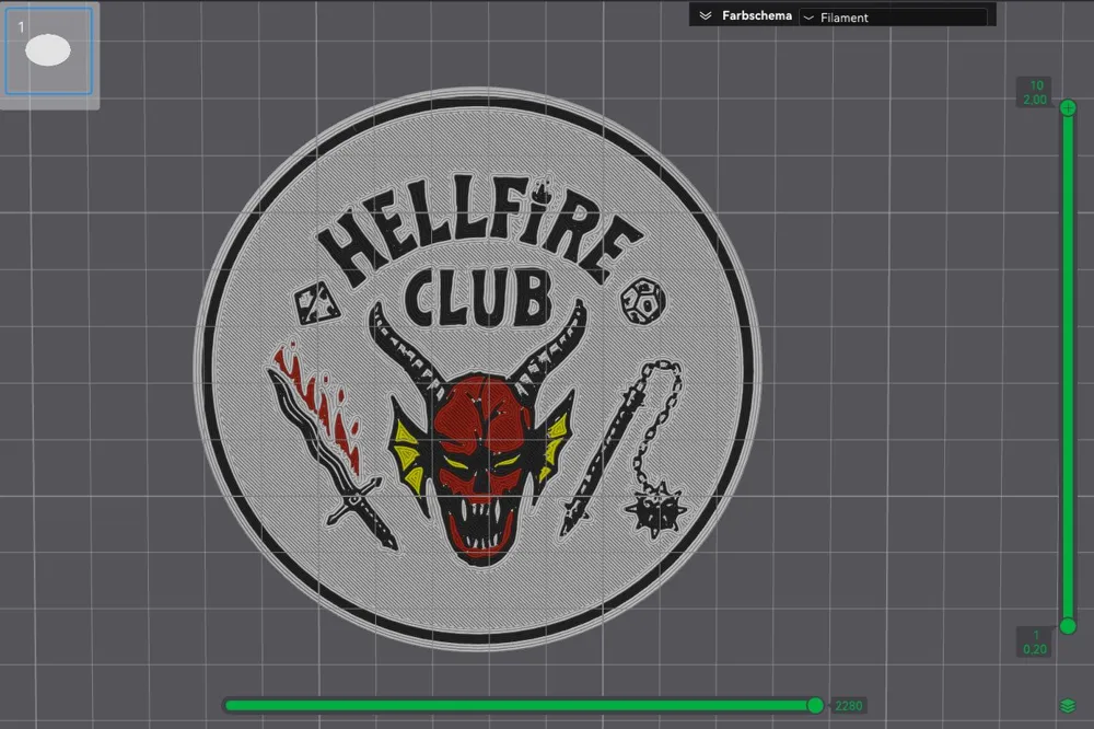 Stranger Things Hellfire Club Logo Coaster by undi23 - MakerWorld