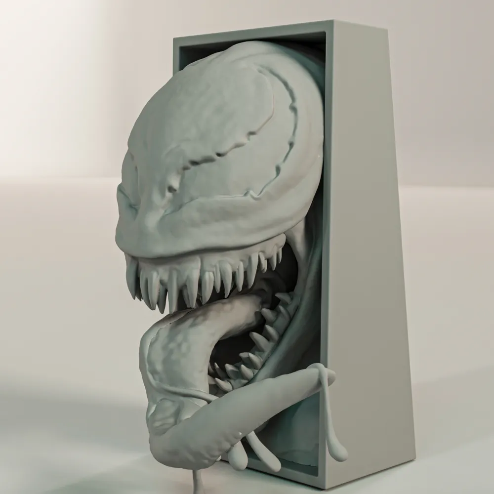 Venom Book Nook and Wall Mount by Treddigineer MakerWorld: Download ...